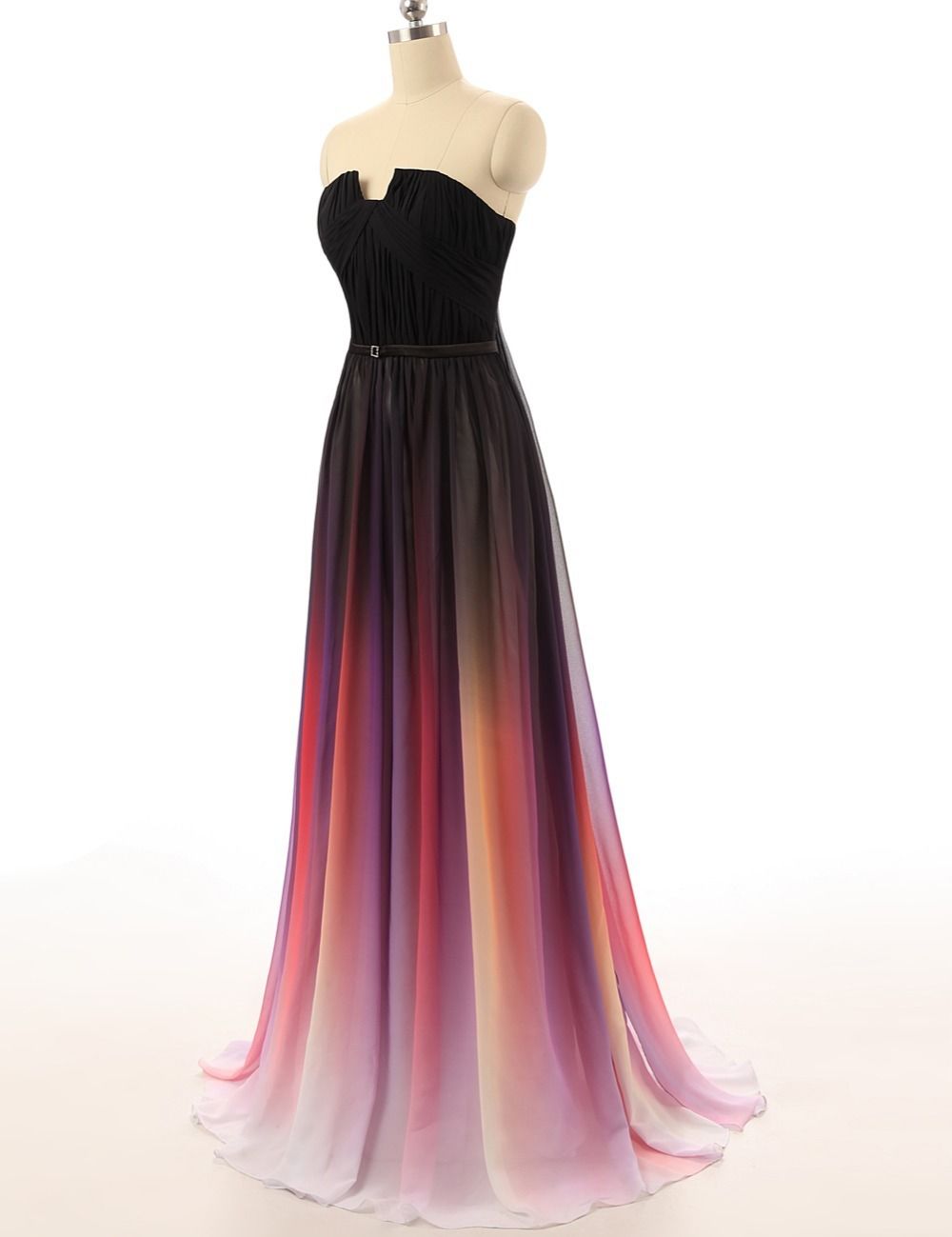 Gradient Prom Dresses, Long Prom Dresses, Unique Prom Dresses, Chiffon ...